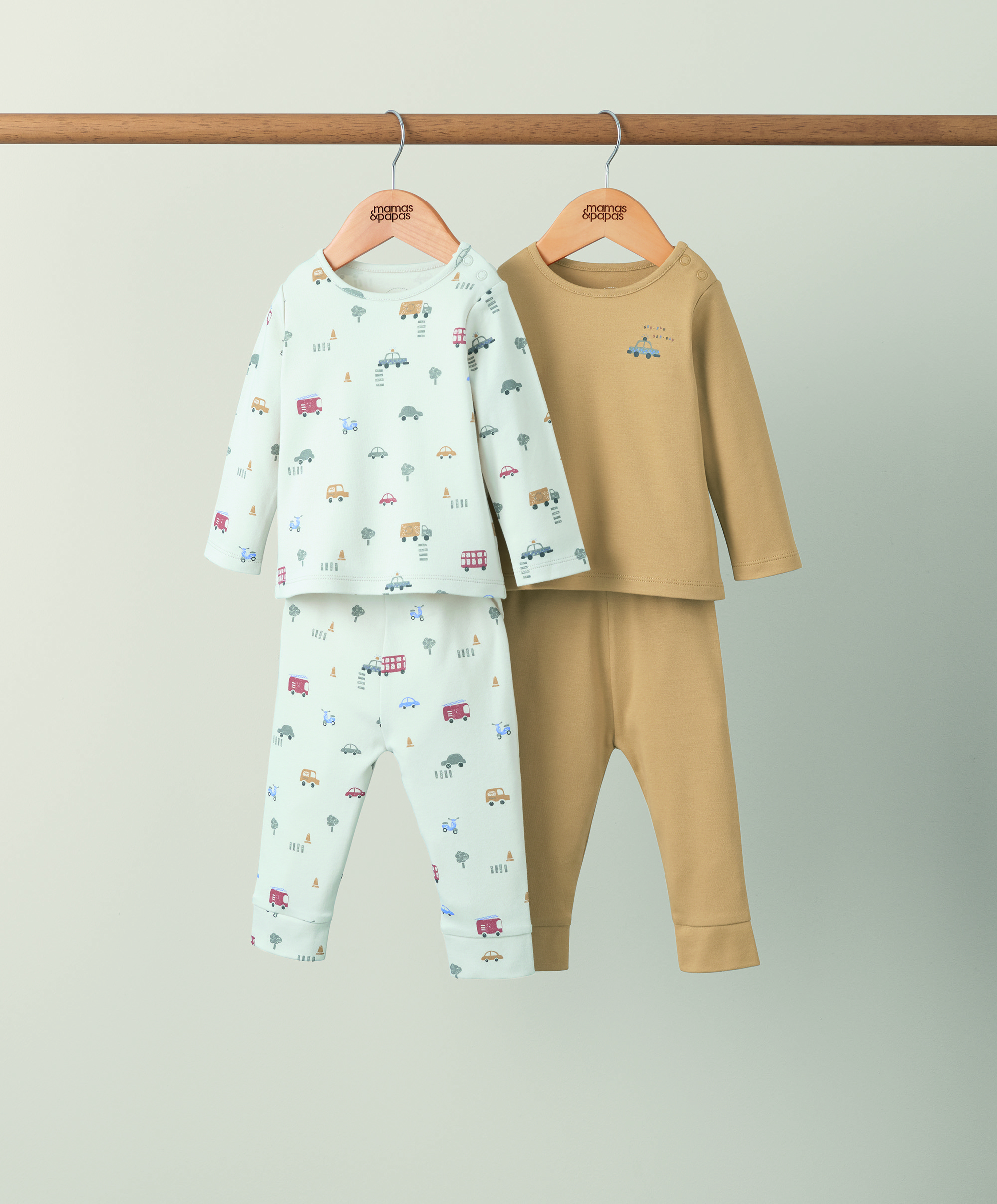 Buy 2 pack Brum Brum Jersey Pyjamas - Pyjamas | Mamas & Papas UAE