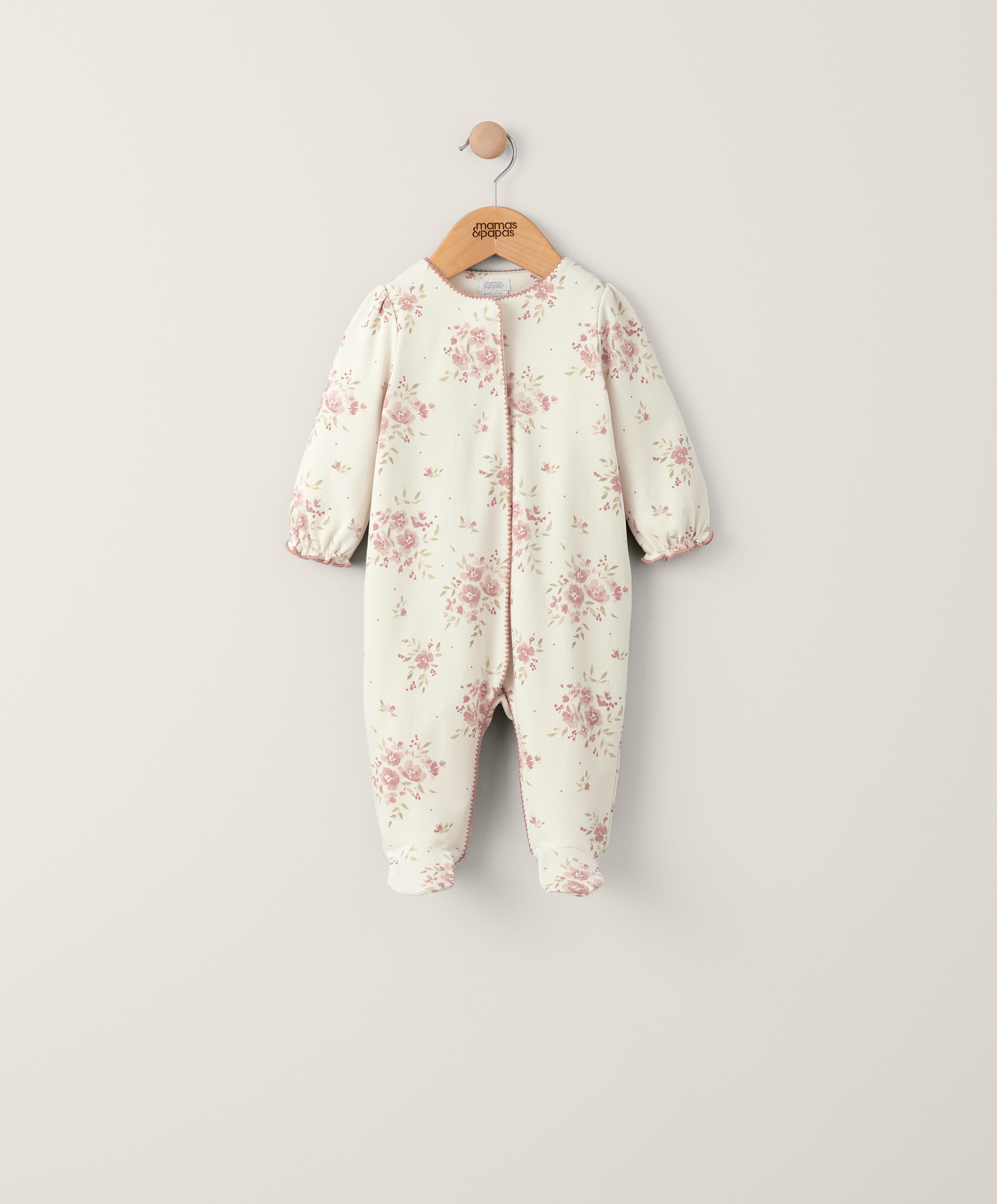 Buy Neutral Floral All Over Print All In One - Sleepsuit Multipacks | Mamas & Papas UAE