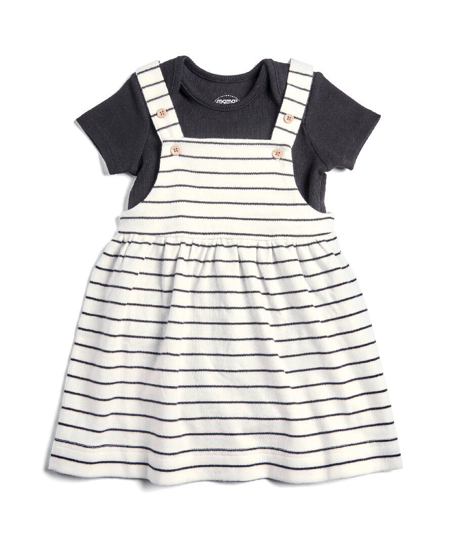 Buy Pinny Dress & Bodysuit Set - Clothing Gift Sets | Mamas & Papas UAE