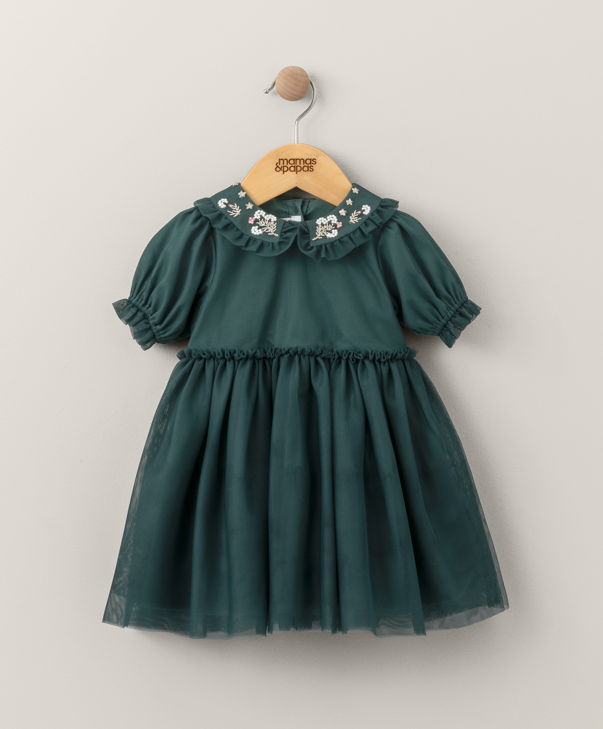 Buy Embroidered Mesh Dress - Baby Girl Dresses | Mamas & Papas UAE